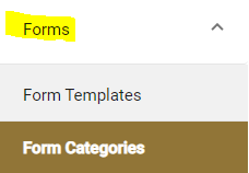 Form Categories, Non Template/Assigned Forms & Production/Location ...