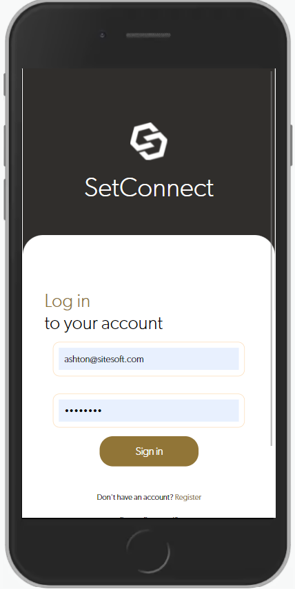 How to sign into the Mobile App (Reskin) - SetConnect Help Center