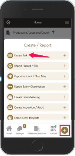 Creating Tasks (Mobile App) - SetConnect Help Center