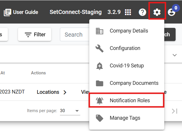 Notification Roles - SetConnect Help Center