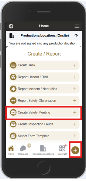 How to create a new Safety Meeting using Templates via the Mobile App ...
